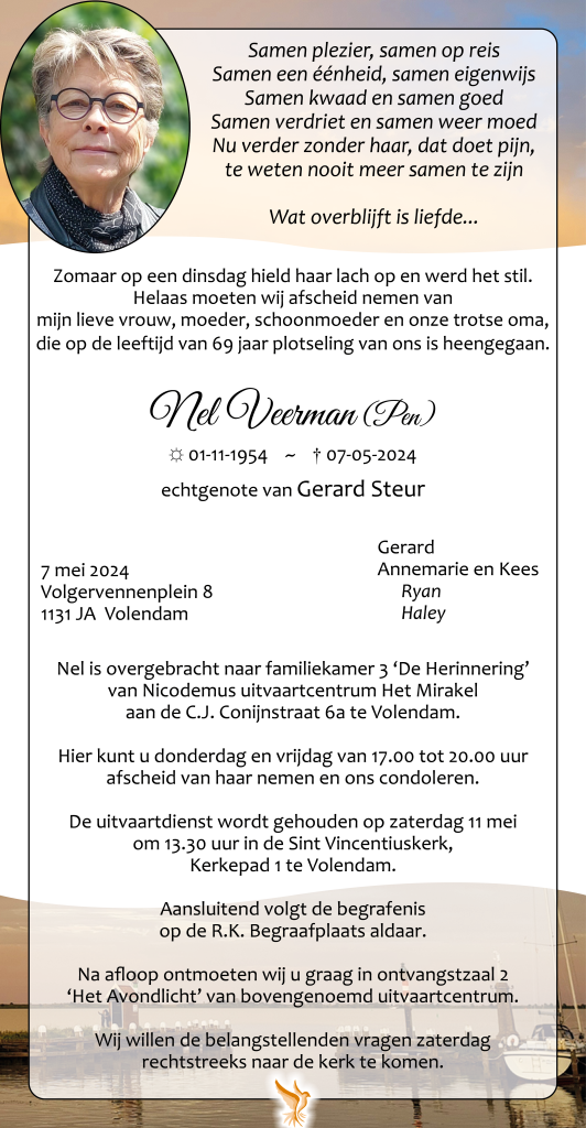 Mevr. N. Veerman - Nieuw-Volendam