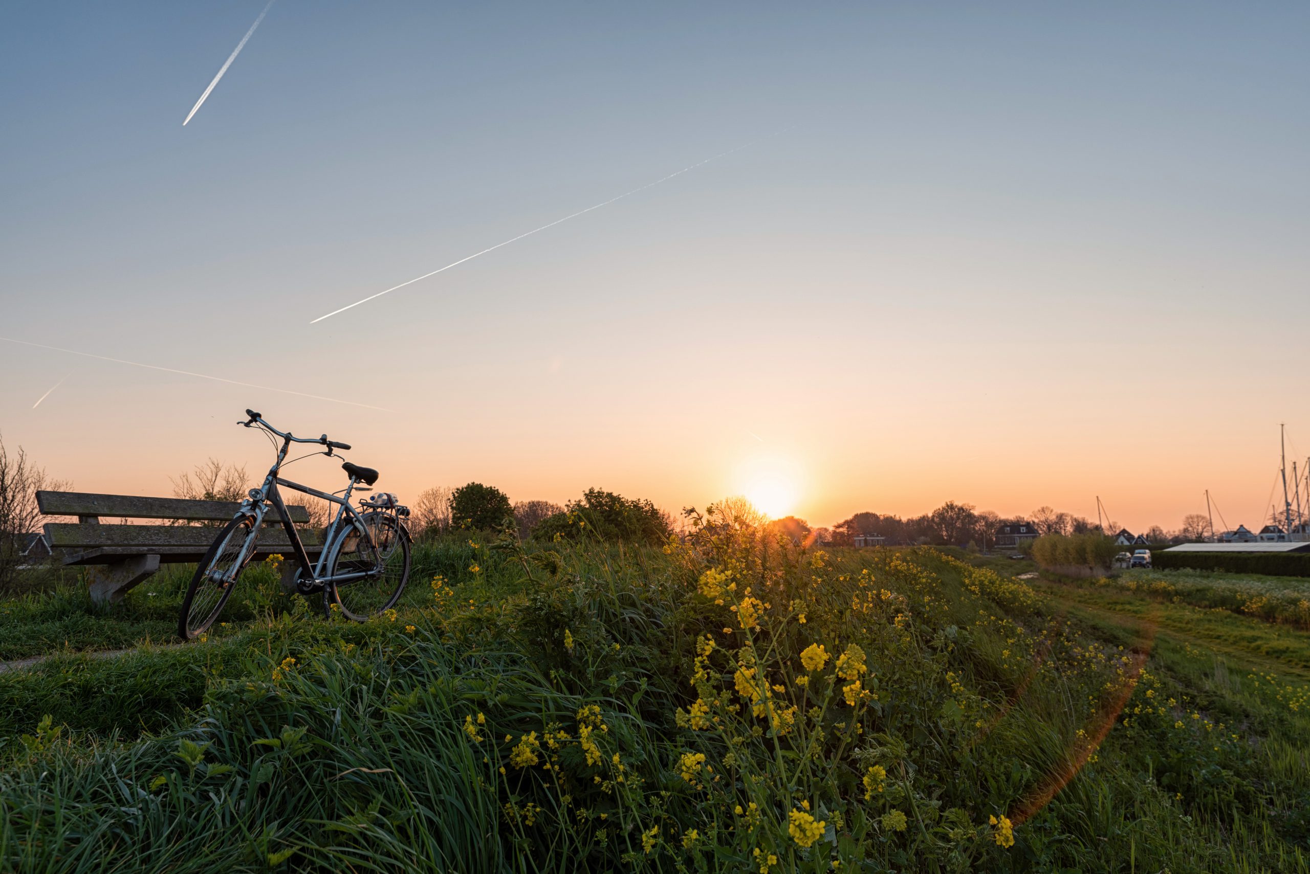 Fietsend de lente in - Nieuw-Volendam