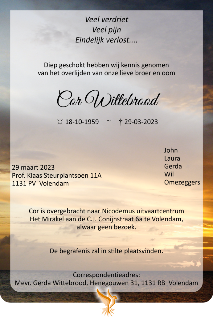 Dhr. C. Wittebrood - Nieuw-Volendam