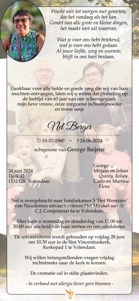 Mevr. N. Berger - Nieuw-Volendam