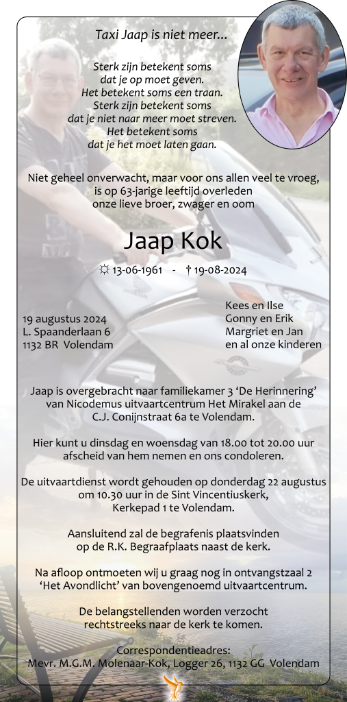 Dhr. J. Kok - Nieuw-Volendam