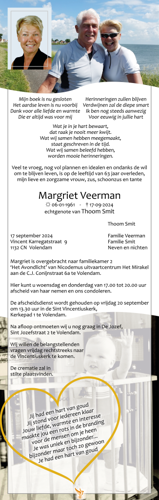 Mevr. M. Veerman - Nieuw-Volendam