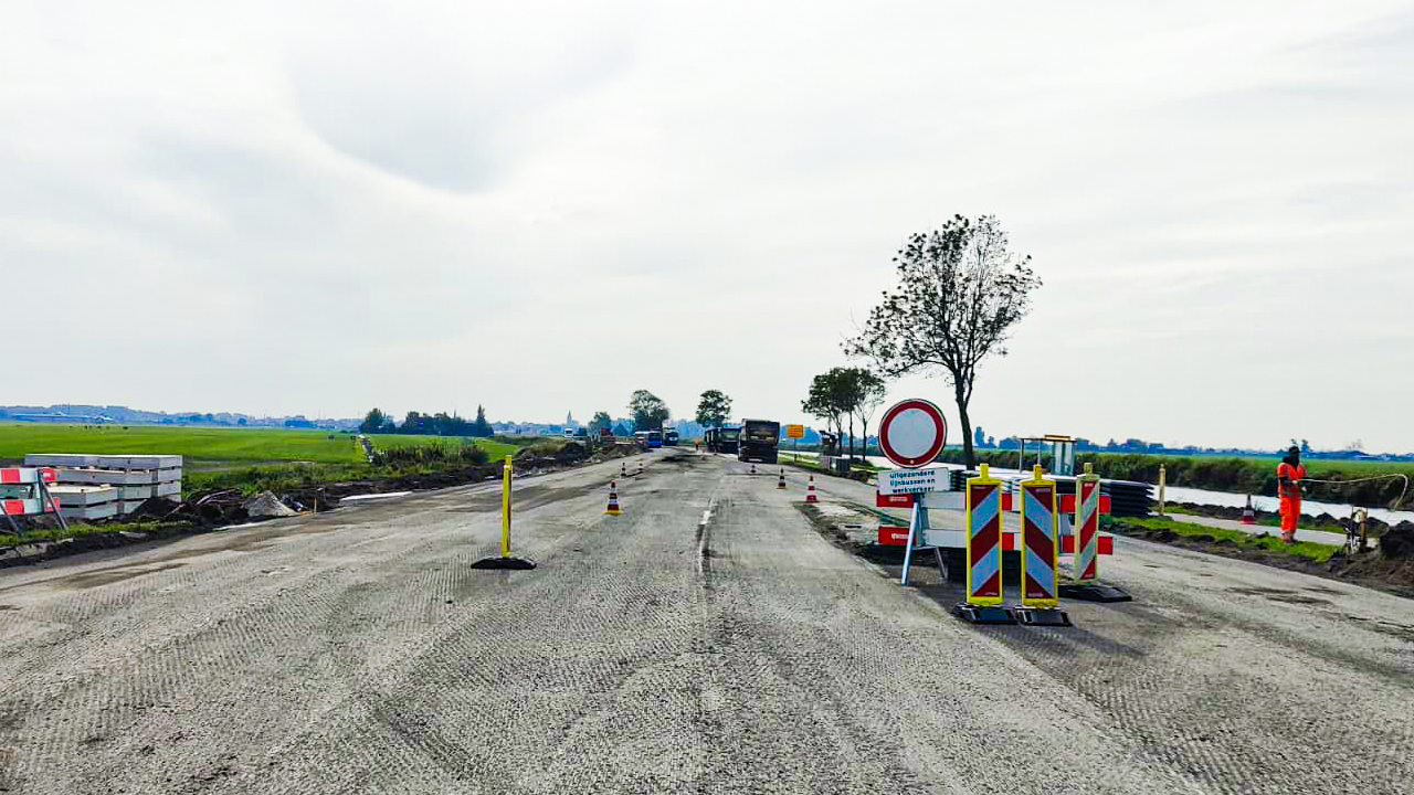 Deel N247 weer open voor verkeer - Nieuw-Volendam